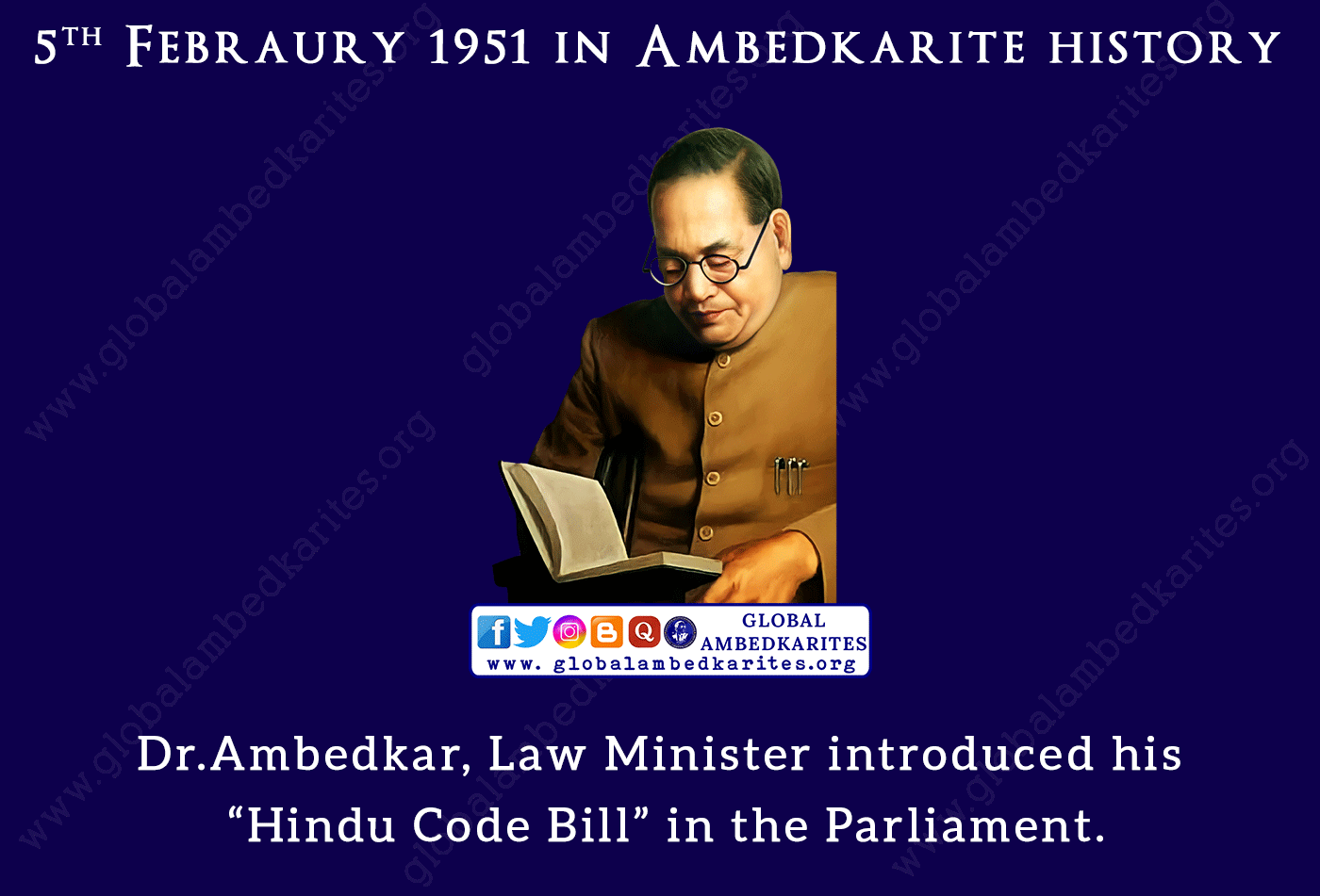 Today In Ambedkarite History – Full List – Global Ambedkarites
